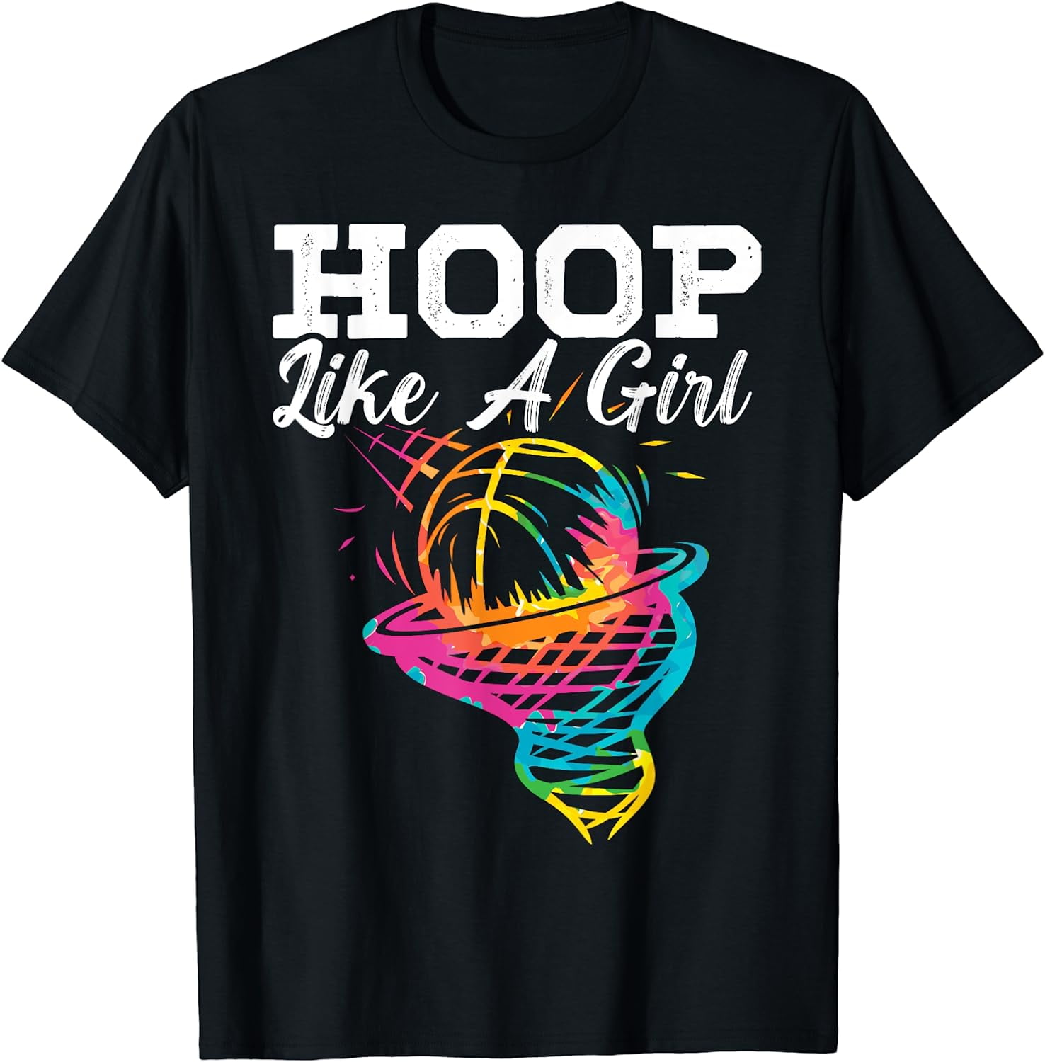 Basketball Girl Hoop Junkie Sport Lover Basketball Player T-Shirt ...