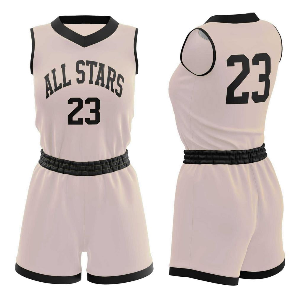 Basketball Girls Uniforms. MOQ 10 Kits. White. - Walmart.com
