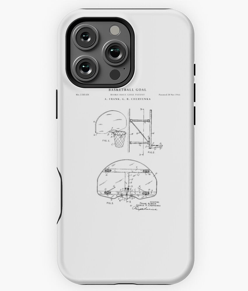 Basketball Goal Patent Blueprint Art M06933 Phone case for iPhone 11 to ...