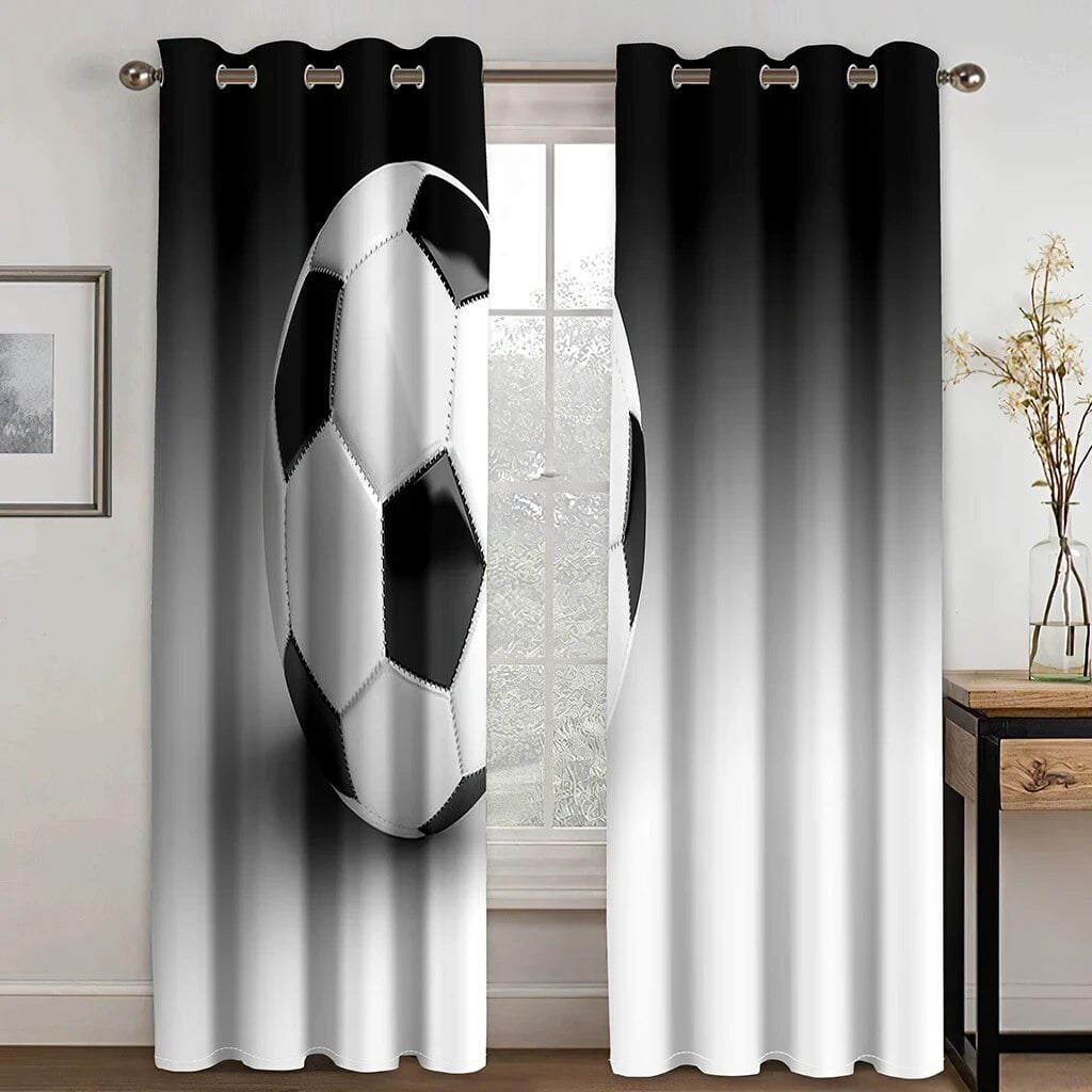 Basketball Graffiti Pattern High Shading Curtain Adult Children Bedroom ...