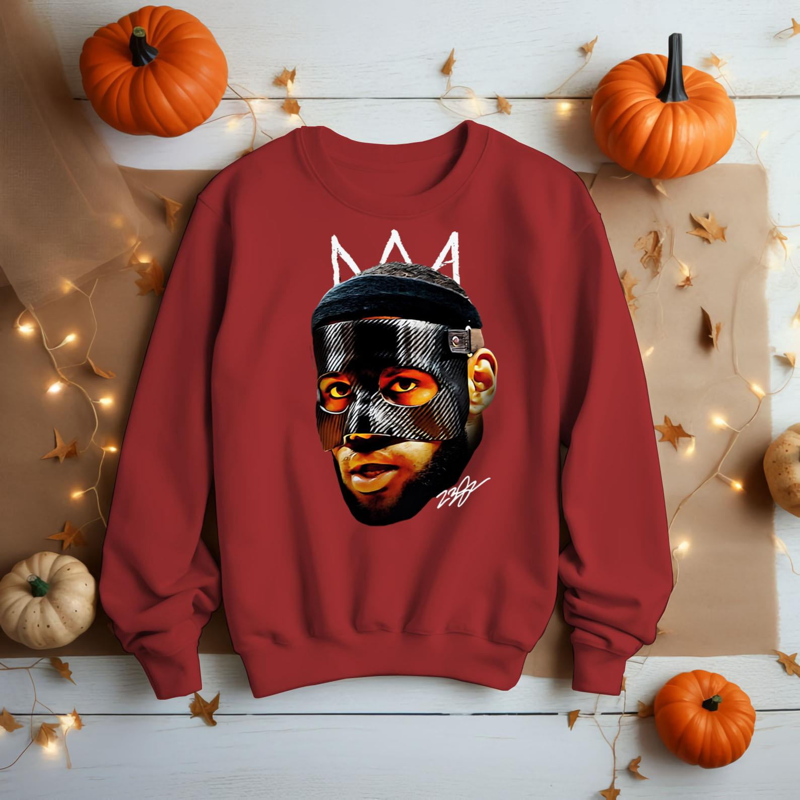Basketball Graphic Design Iconic Player Shirt with Unique Masked Look ...