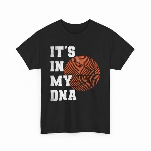 Basketball Graphic T-Shirt S-5XL, Athletic Vibes Tee, It'S In My Dna ...