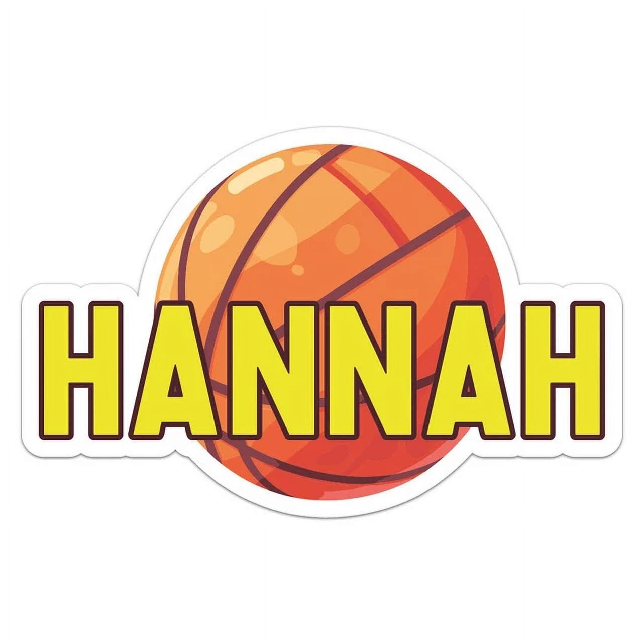 Basketball Hannah Sticker Phone Decal Water Bottle Stickers Car Decals ...
