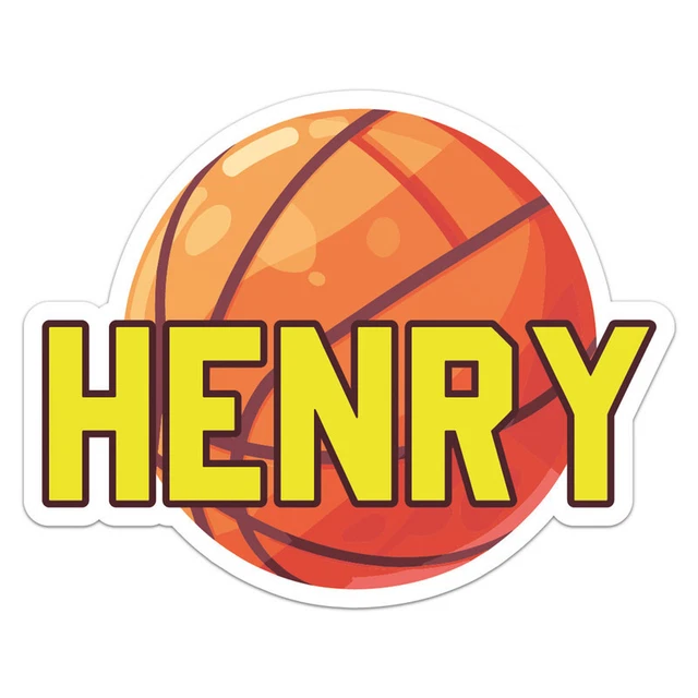 Basketball Henry Sticker Phone Decal Water Bottle Stickers Car Decals ...