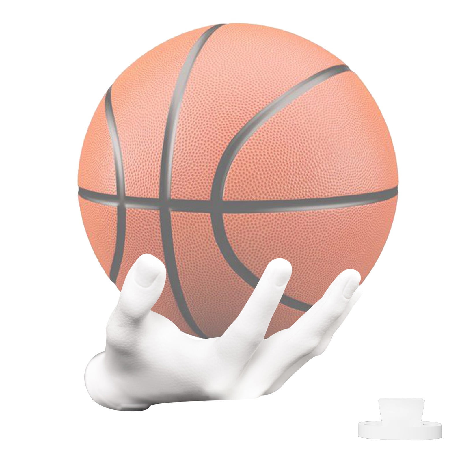 Basketball Holder, Hand Sculpture Ball Holder Wall Mount Art Decor ...