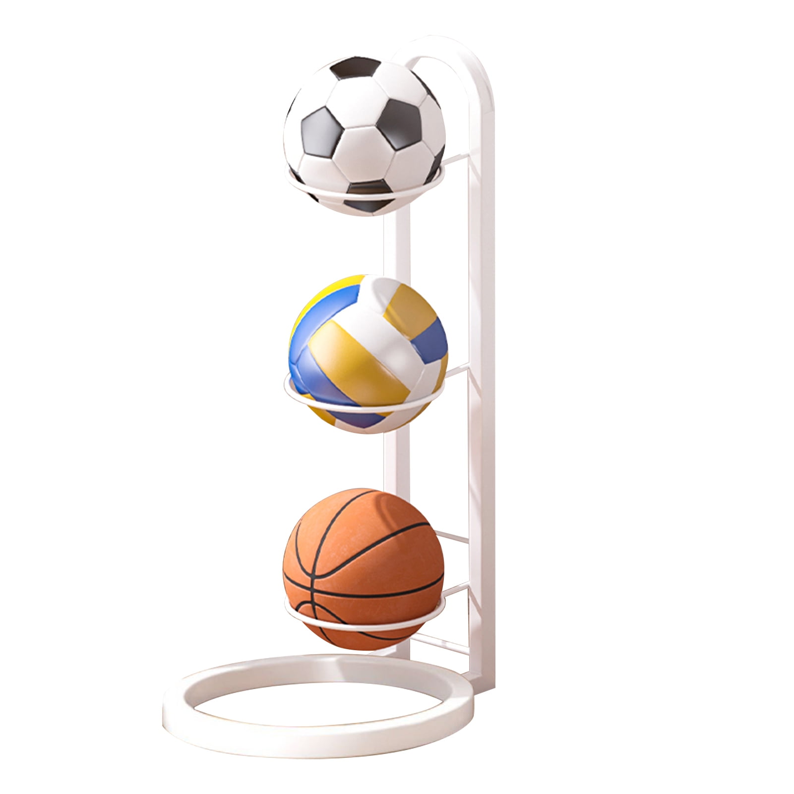 Basketball Holder Stand Ball Storage Rack Vertical Holder for ...