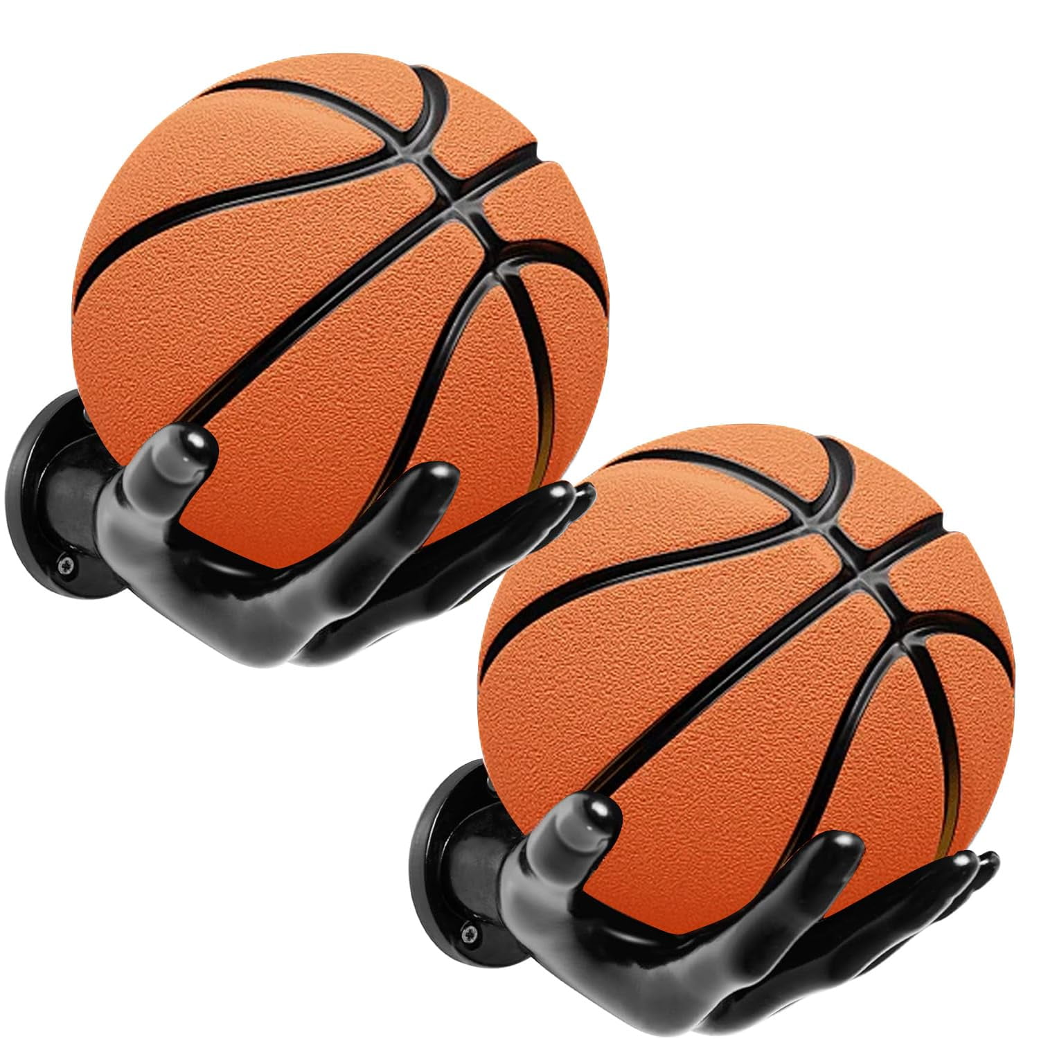 Basketball Holder Wall Mount, 2 Pcs Basketball Stand Fashionable ...