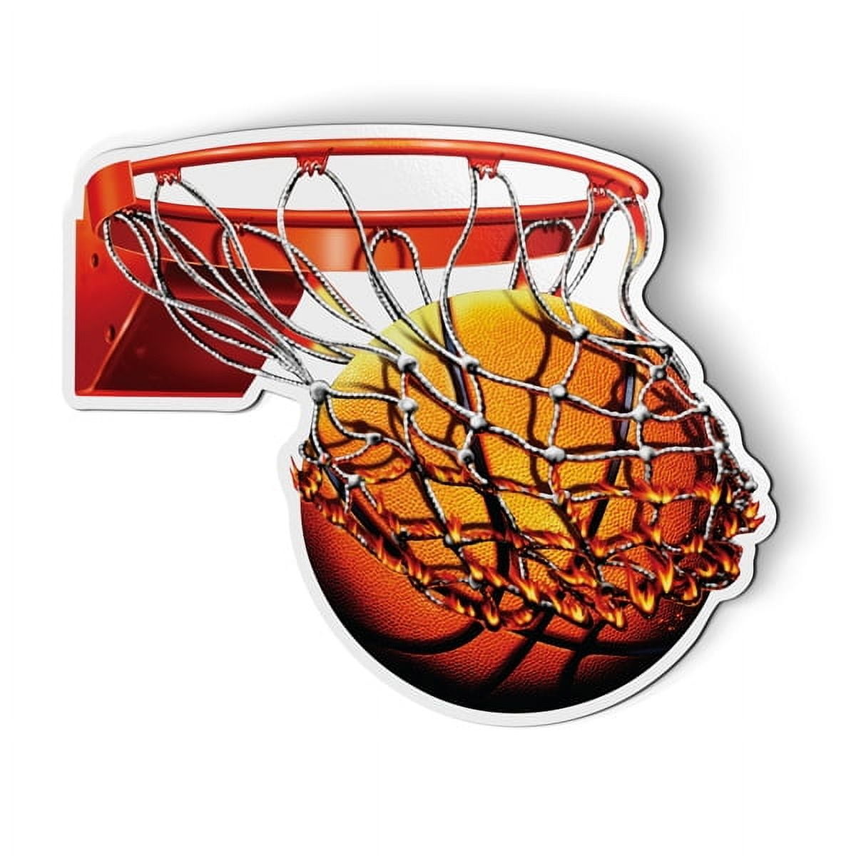 Basketball Hoop - 5.5" Magnet for Car Locker Refrigerator - Walmart.com