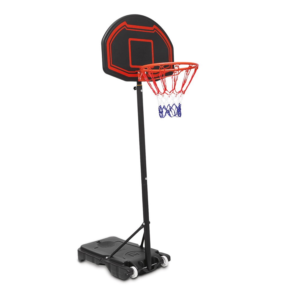 Basketball Hoop, 5-7 ft Adjustable Height, Black PE Rebound w ...