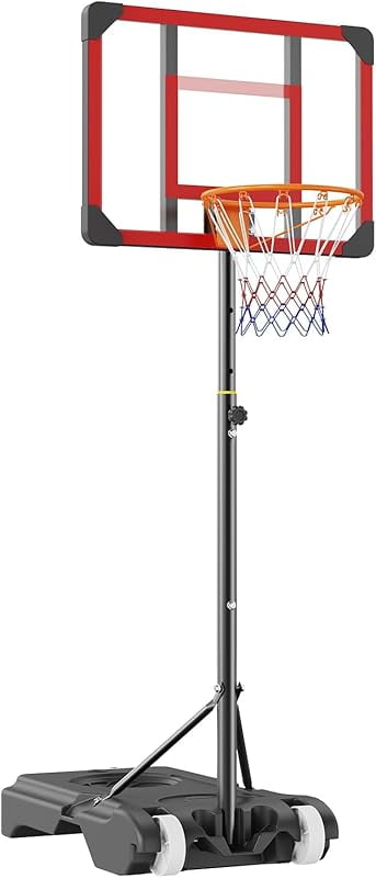 Basketball Hoop, Adjustable Height Portable Backboard Court, Basketball ...