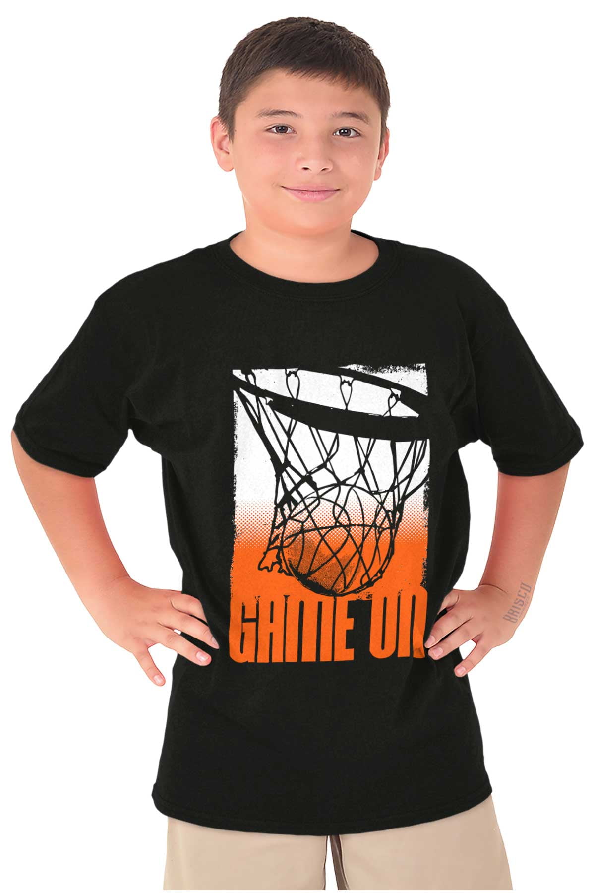 Basketball Hoop Athlete Game On Boys Kids T Shirt Tees Tops Teen Brisco ...