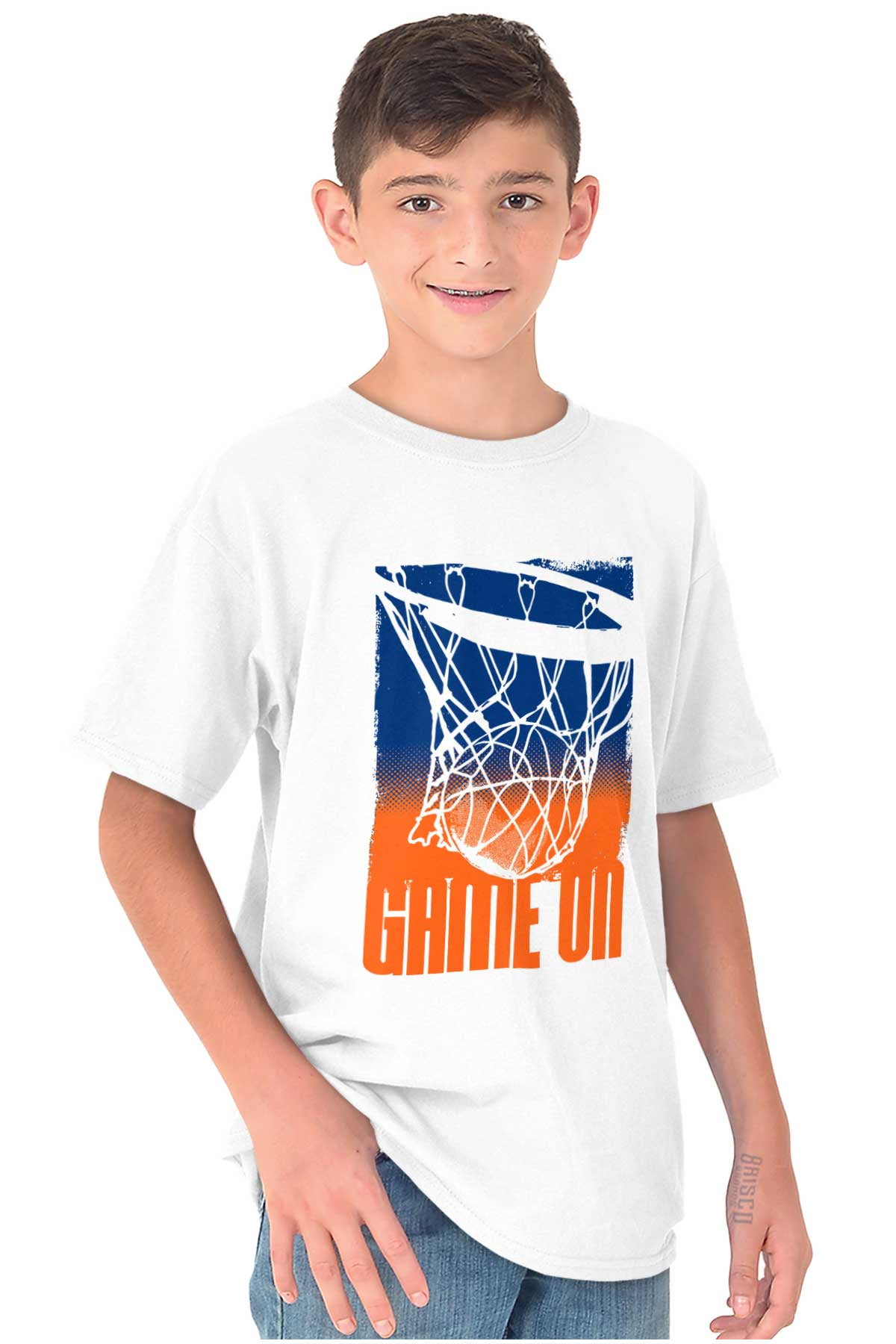 Basketball Hoop Athlete Game On Boys Kids T Shirt Tees Tops Teen Brisco ...