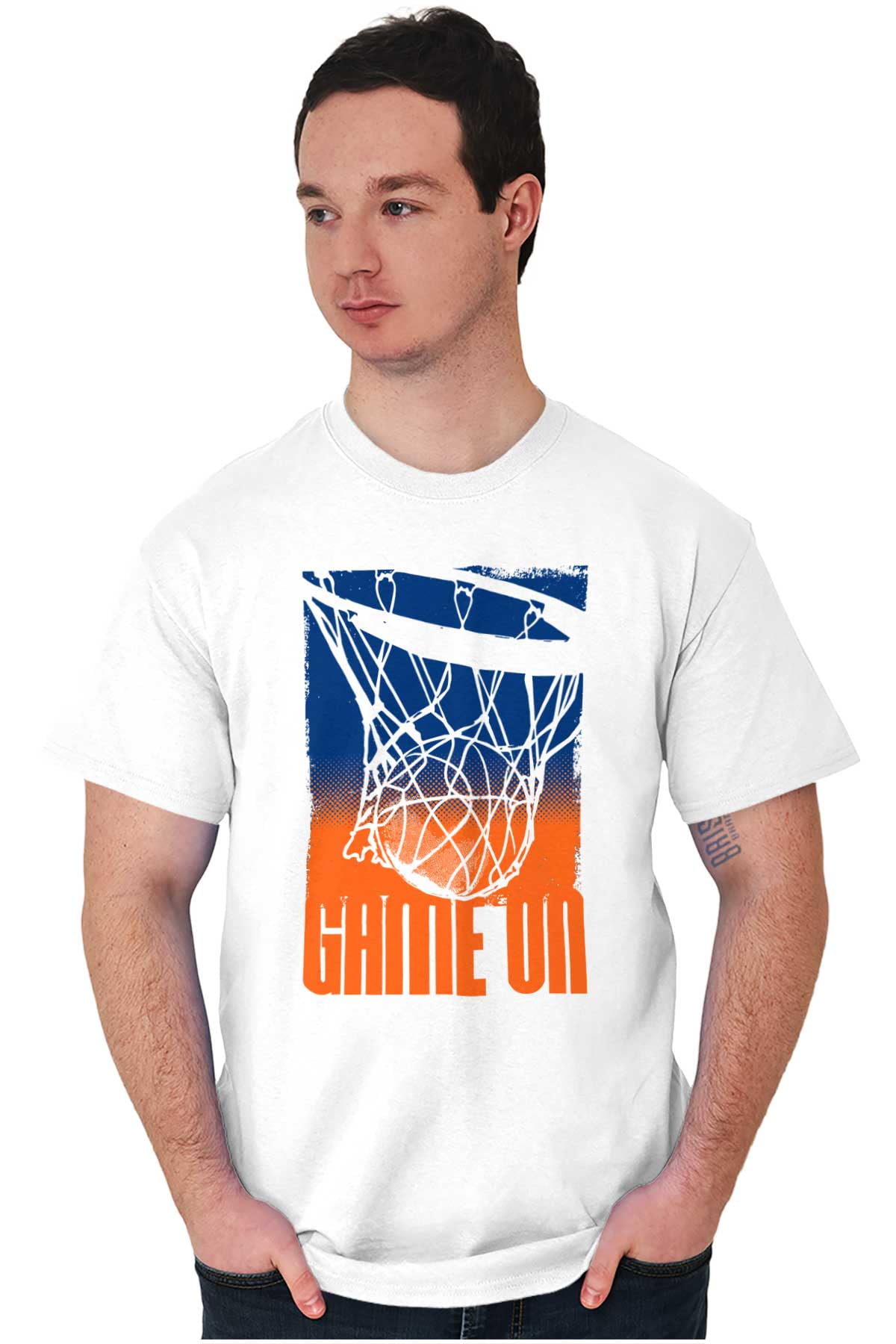 Basketball Hoop Athlete Game On Men Big & Tall Graphic Tee Brisco ...