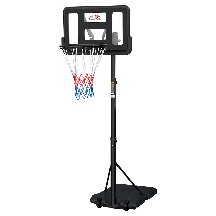 Basketball Hoop DOUBLE FISHAdjustable Outdoor Basketball Hoop 4.8-7.7ft ...