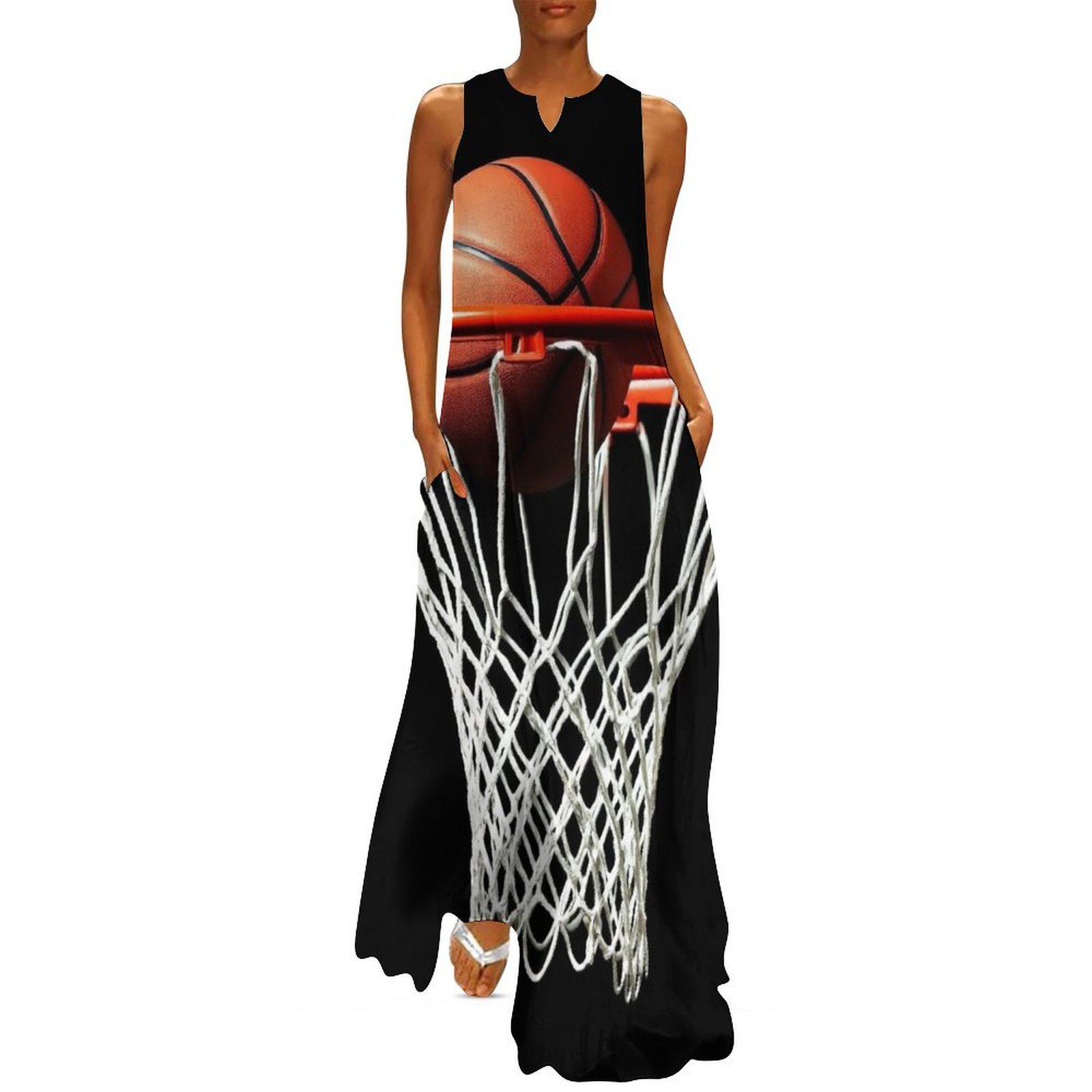Basketball Hoop Dunk Long Dress dress women summer dress for women ...