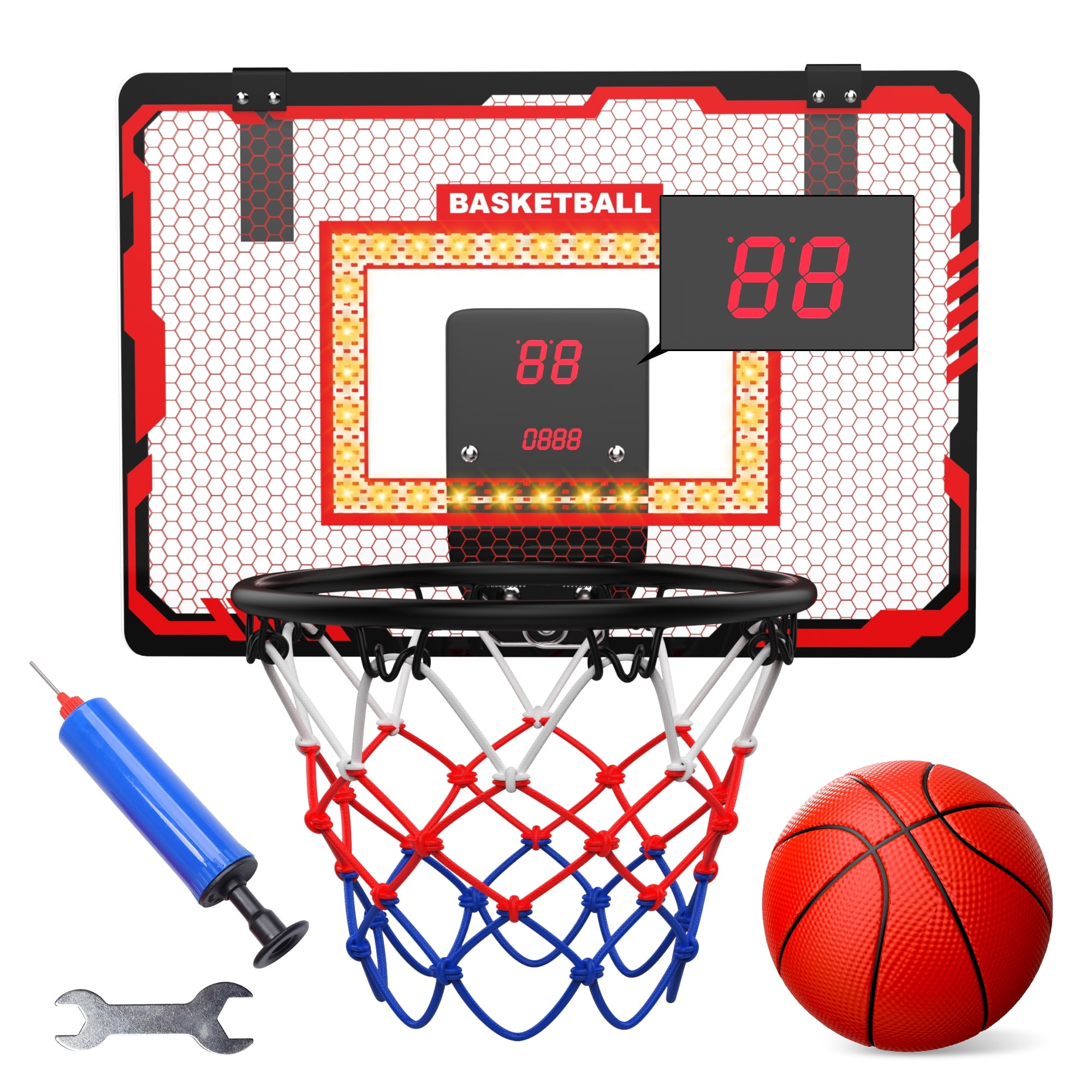 Basketball Hoop Indoor for Kids and Adults, Mini Basketball Hoop with ...