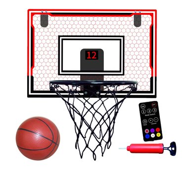 Black Series Motorized Basketball Hoop with Moving Target with Includes ...