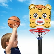 SYNCFUN Pink Basketball Hoop for Kid, Toddler Indoor Basketball Game ...