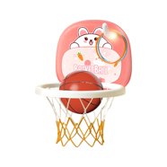 SYNCFUN Pink Basketball Hoop for Kid, Toddler Indoor Basketball Game ...