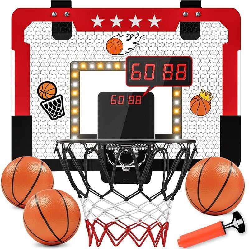 Basketball Hoop for Kids with Stand, Adjustable Height Basketball Hoop ...