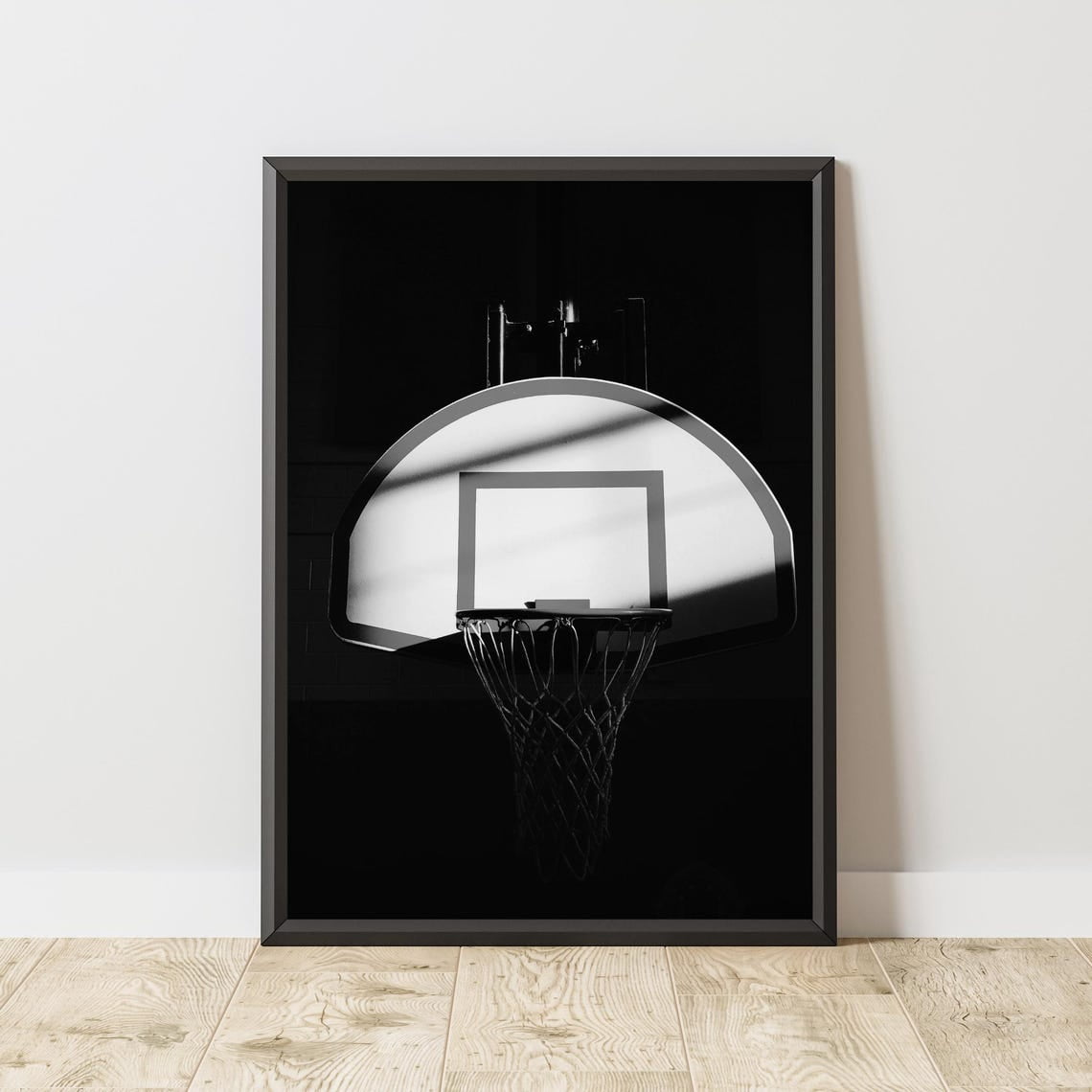 Basketball Hoop Moody Sports Gym Poster Unframed Paper Print - Walmart.com