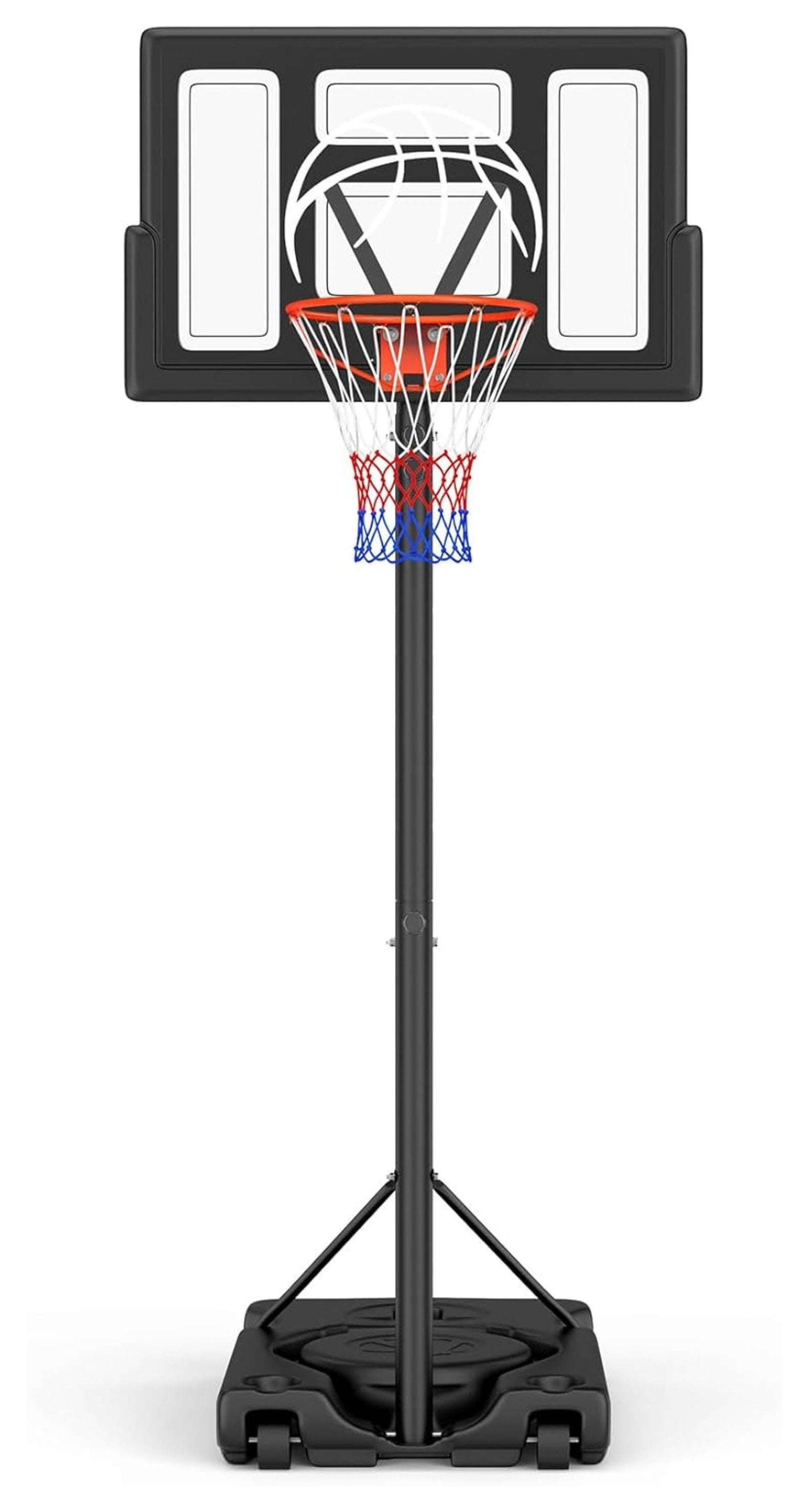 Basketball Hoop Outdoor 10ft Adjustable, Portable Basketball Hoop Goal ...