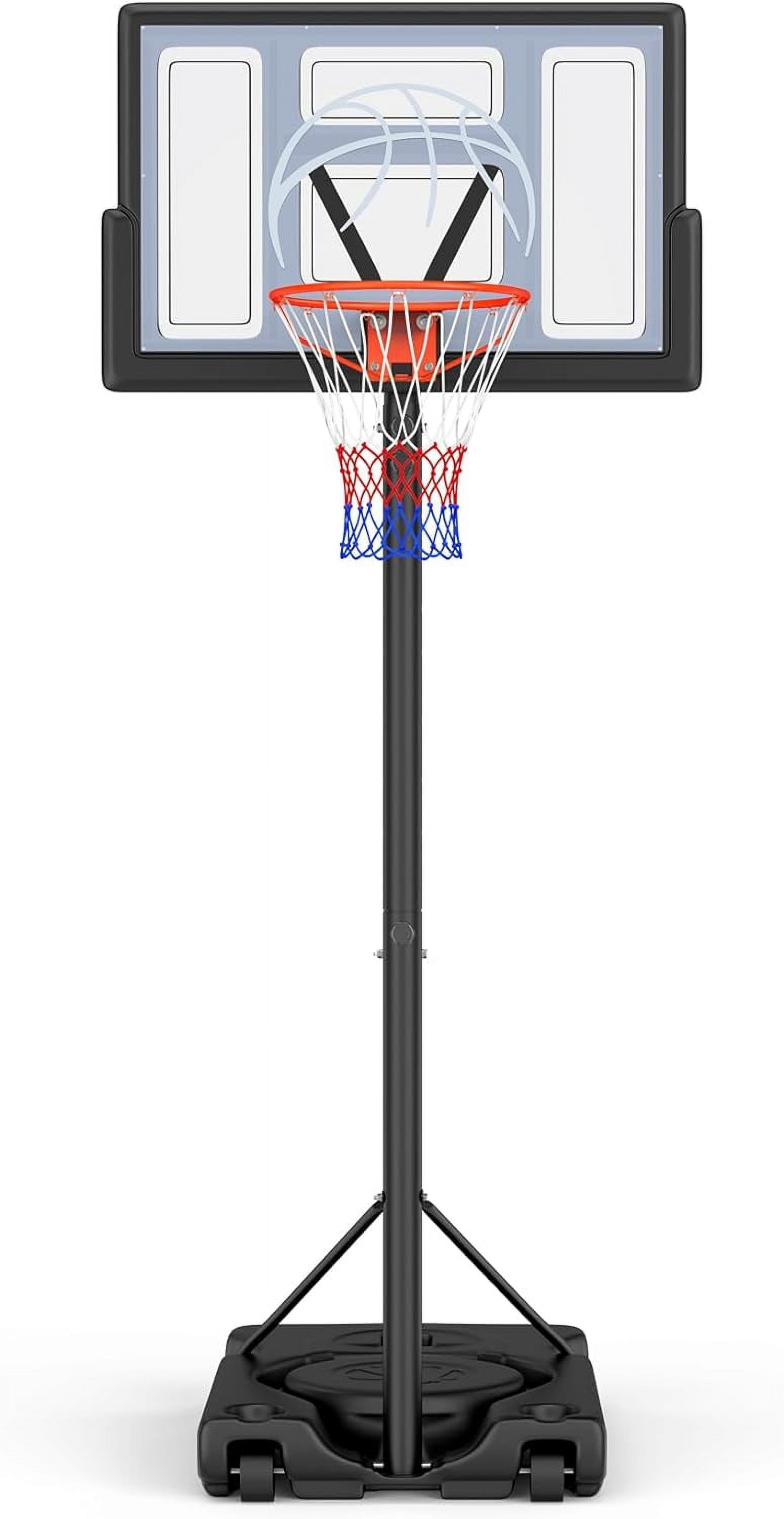 Basketball Hoop Outdoor 10ft Adjustable, Portable Basketball Hoop Goal ...