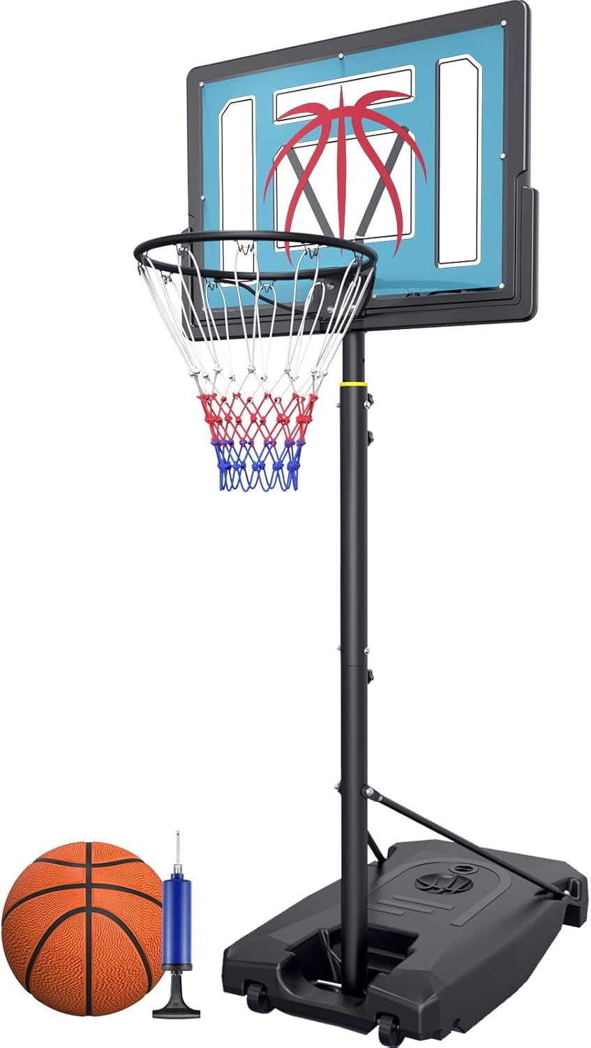 Basketball Hoop Outdoor 4.82-8.53ft Adjustable, Portable Basketball ...