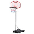 Basketball Hoop Outdoor 5.4-7 ft Adjustable Height, 28 Inch Backboard ...
