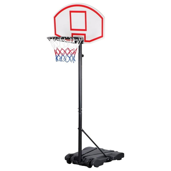 Basketball Hoop Outdoor 5.4-7 ft Adjustable Height, 28 Inch Backboard ...