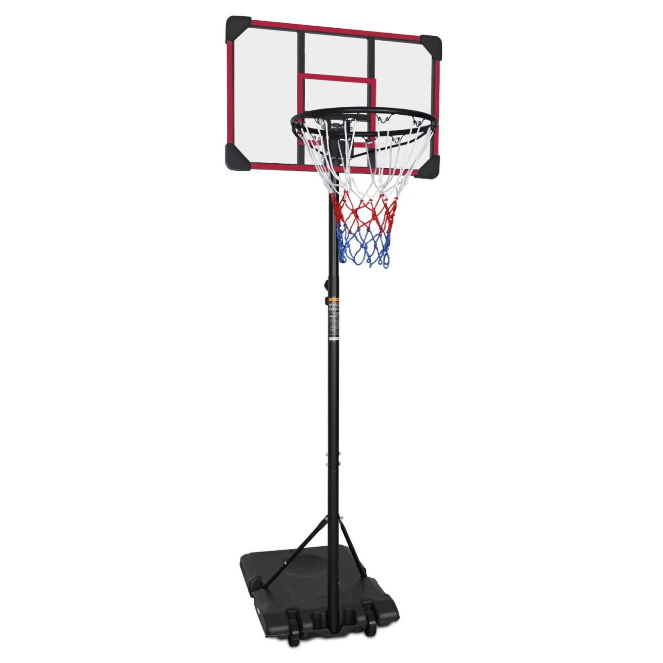 Basketball Hoop Outdoor, 5.6-7 Ft Height Adjustable Portable Basketball ...