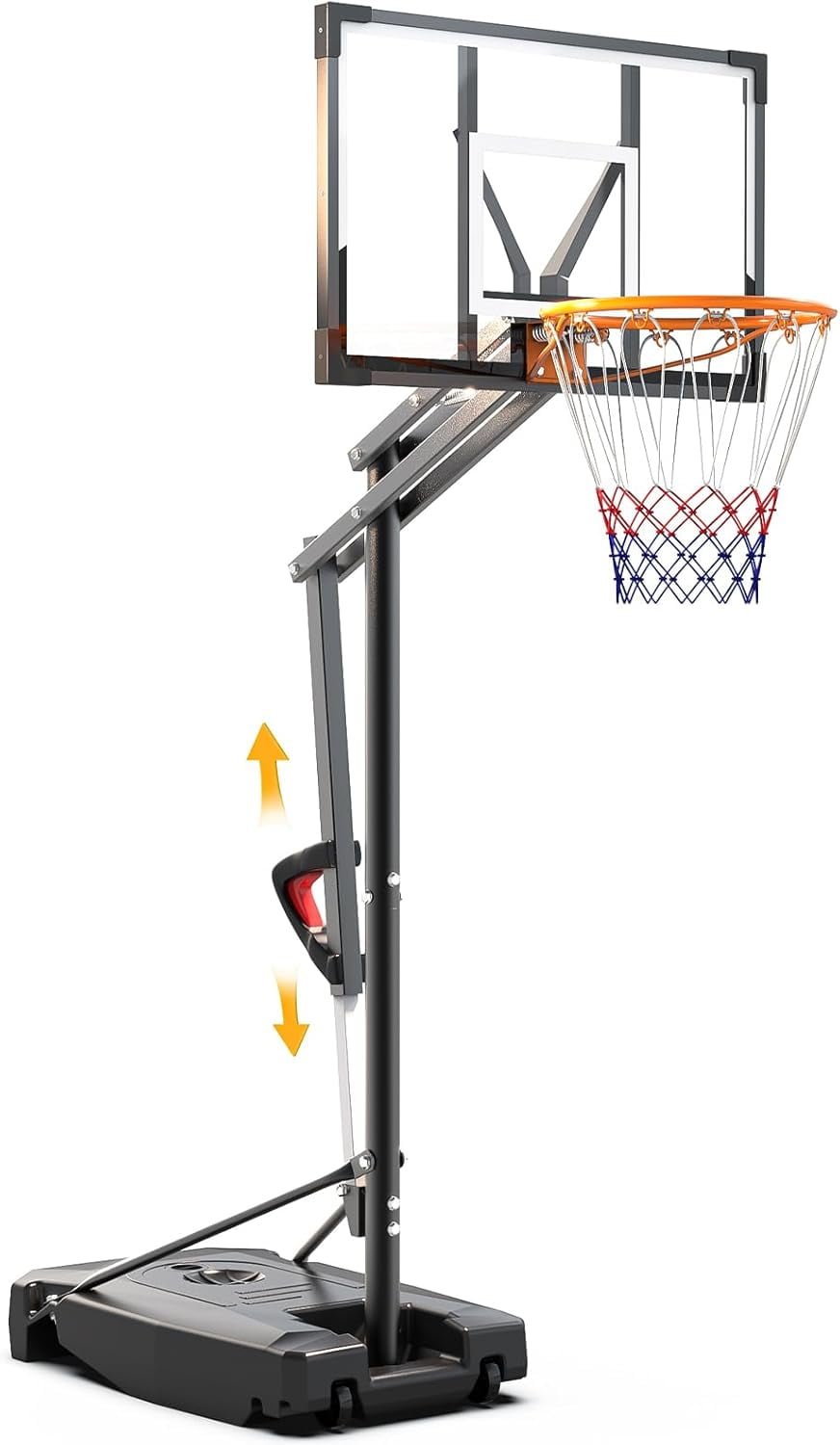 Basketball Hoop Outdoor, 8.5ft Height Adjustable Portable Hoops & Goals ...