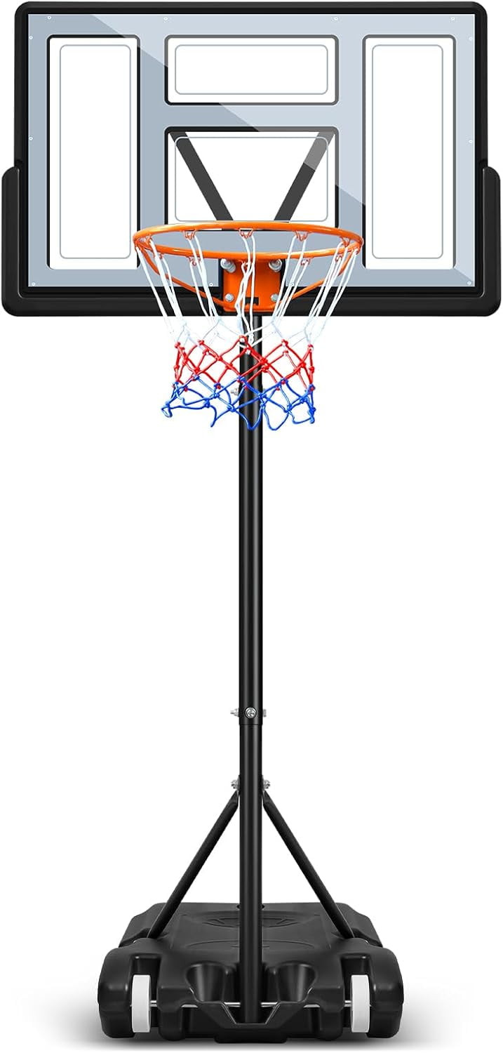 Basketball Hoop Outdoor - Height Adjustable Portable Basketball Hoop ...