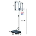 Basketball Hoop Portable Basketball Hoop Stand with Wheels for Kids ...