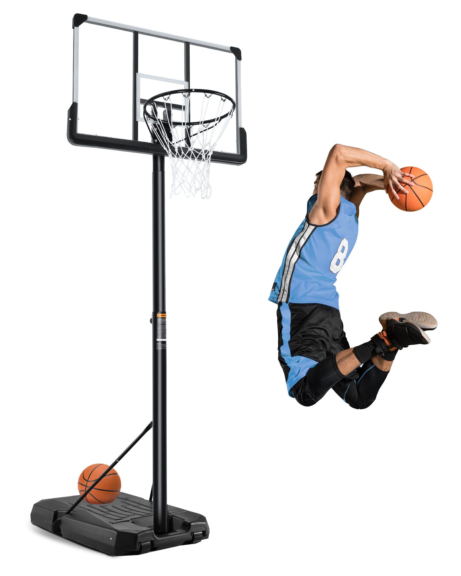 Indoor/Outdoor XL Big Basketball Hoop Set - Walmart.com