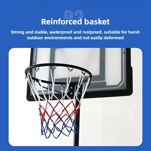 Basketball Hoop - Portable Indoor/Outdoor Goal System with Silent ...