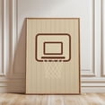 Basketball Hoop Print Nursery, Retro Sports Wall Art, Unframed Paper ...