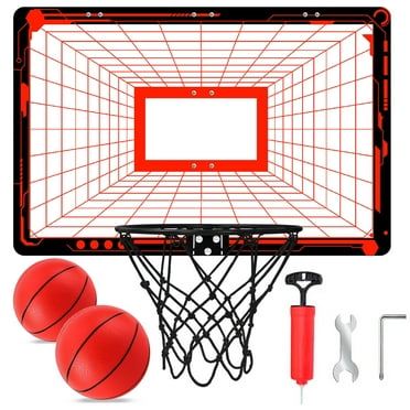 Topbuy 3-in-1 Basketball Hoop Set Stand Toddler Basketball Hoop Game ...