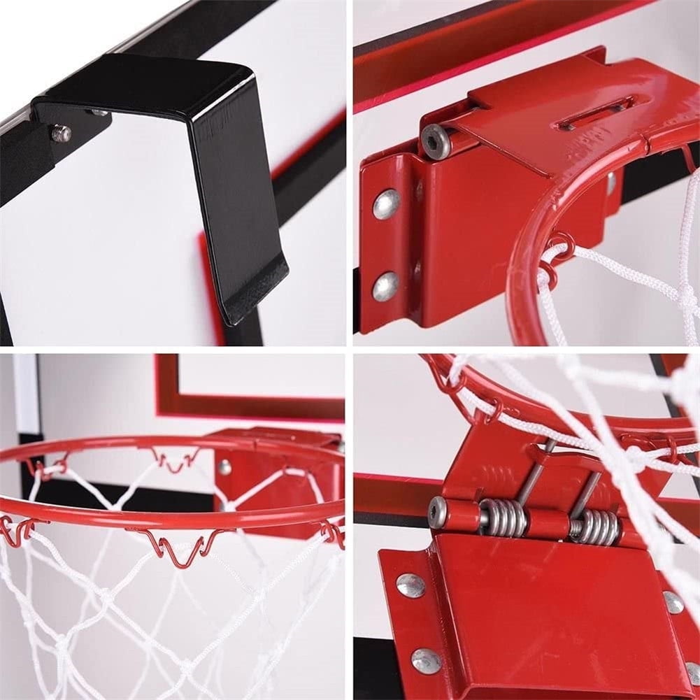 Basketball Hoop Set for Kids Adults Basketball Hoop for Door with ...