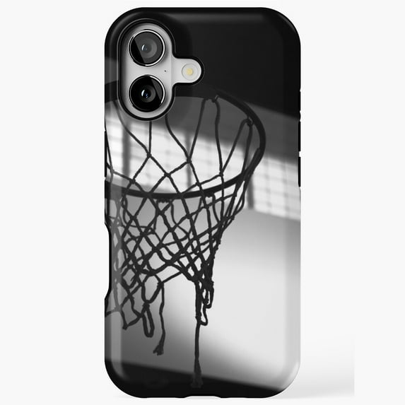 Basketball Hoop Silhouette Minimal Sports Inspired Artistic Design ...
