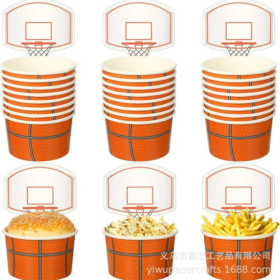 Basketball Hoop Snack Cups Basketball Party Decorations Party Supplies ...