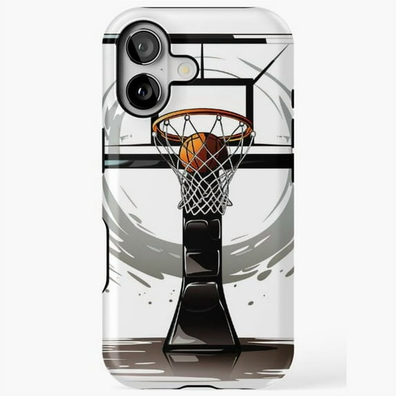 Basketball Hoop and Ball Inspired Graphic Art Design Case for Apple ...