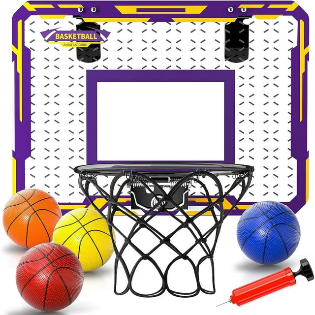 Mini Basketball Hoop Set for Kids, Indoor/Outdoor Small Shooting Games ...