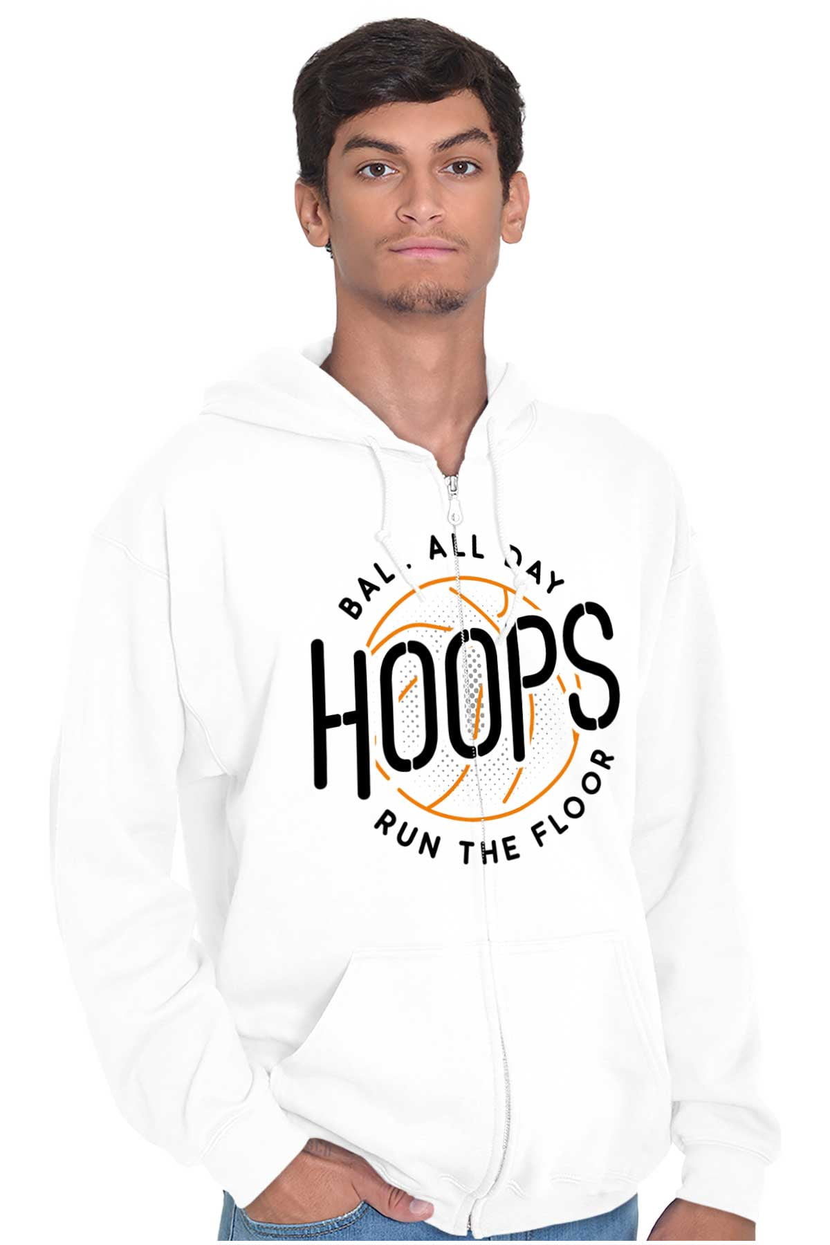 Basketball Hoops Jock Ball All Day Zip Hoodie Sweatshirt Men Brisco ...