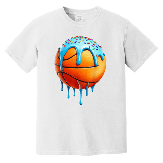 Basketball Ice Cream Crossover Tee Comfort Color T-Shirt, for men & women, up to size 4XL ...