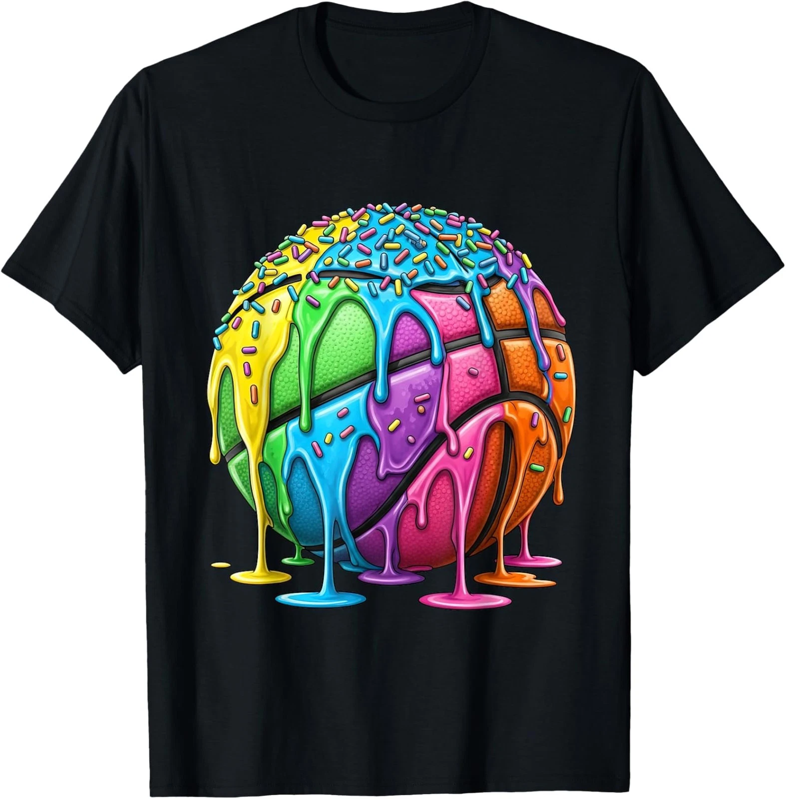Basketball Ice Cream Drip Boys Girls Sports Athlete Athletic Graphic ...