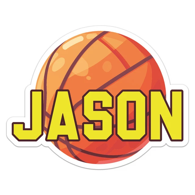 Basketball Jason Sticker Phone Decal Water Bottle Stickers Car Decals ...
