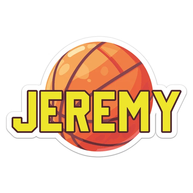 Basketball Jeremy Sticker Phone Decal Water Bottle Stickers Car Decals ...