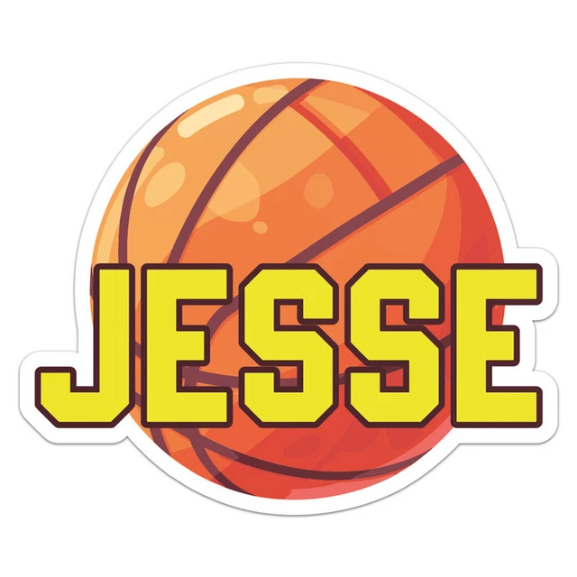 Basketball Jesse Sticker Phone Decal Water Bottle Stickers Car Decals ...