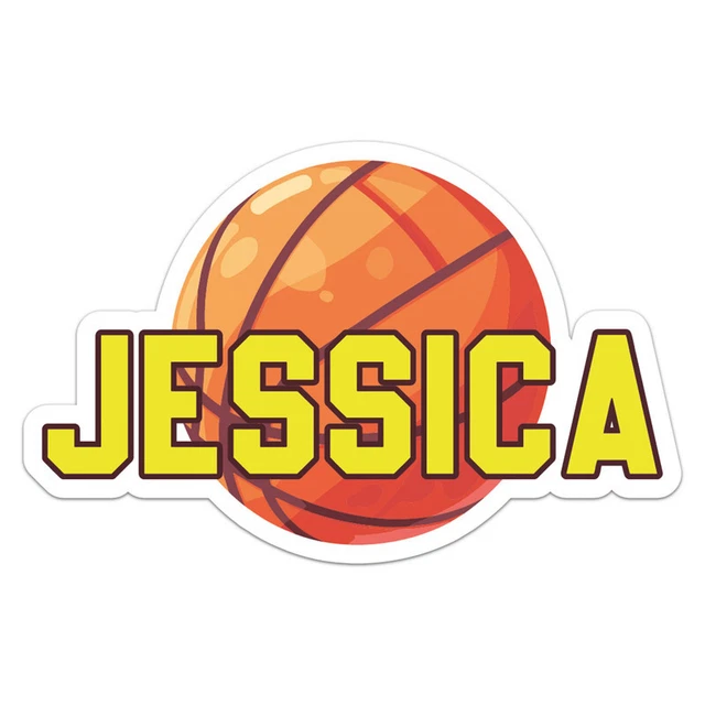 Basketball Jessica Sticker Phone Decal Water Bottle Stickers Car Decals ...